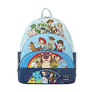 Loungefly Pixar Toy Story Movie Collab Triple Pocket Mini Backpack