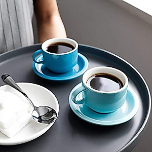 Demitasse Espresso Spoons, Mini Coffee Spoon, 4.7 Inches Stainless Steel Small Spoons for Dessert, Set of 6