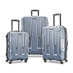Samsonite Centric Hardside Expandable Luggage with Spinner Wheels, Blue Slate, 3-Piece Set (20/24/28)