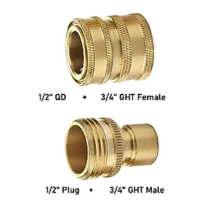 Vortxx Pressure Washer Quick Connect Adapter Set for Sun Joe SPX Series, M22-15mm to 3/8" Quick Release, 5000 PSI, Complete Hassle-Free Set