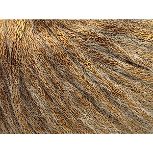 Rock Star, Bronze Beige, Metallic Shine, Soft Nylon, Merino Wool, Acrylic Blend Yarn, 50 Gram
