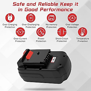 4.5Ah PC18B Replacement Battery for Porter Cable 18V Battery Ni-Mh, Compatible with Porter Cable 18-Volt PC18B-2 PCC489N PCMVC PCXMVC Cordless Tools Batteries 2 Packs