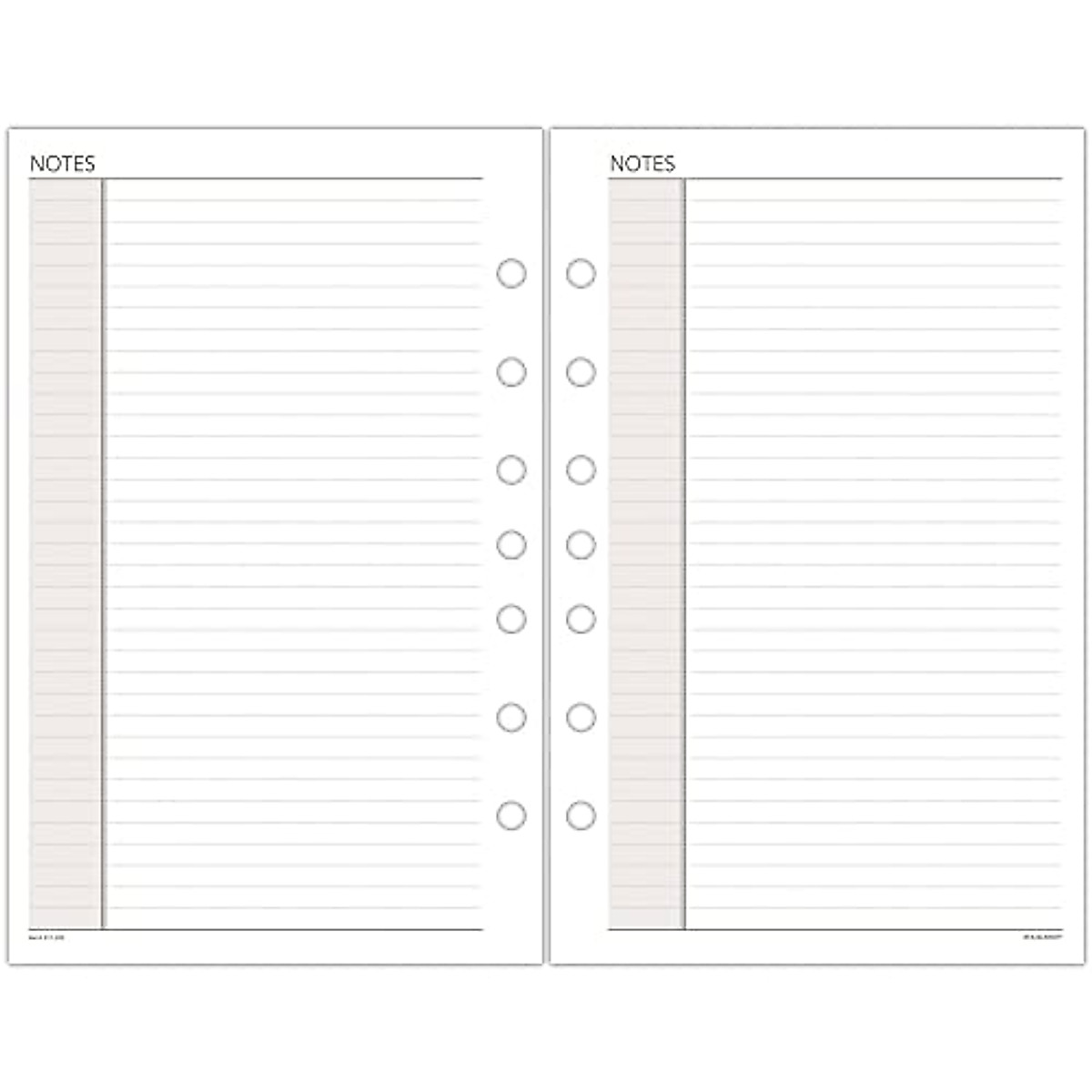 AT-A-GLANCE Day Runner Notes Pages, 87228 DAY-TIMER, Refill, Loose-Leaf , Undated, for Planner, 5-1/2" x 8-1/2", Size 4, 30 Sheets/Pack (011-200)