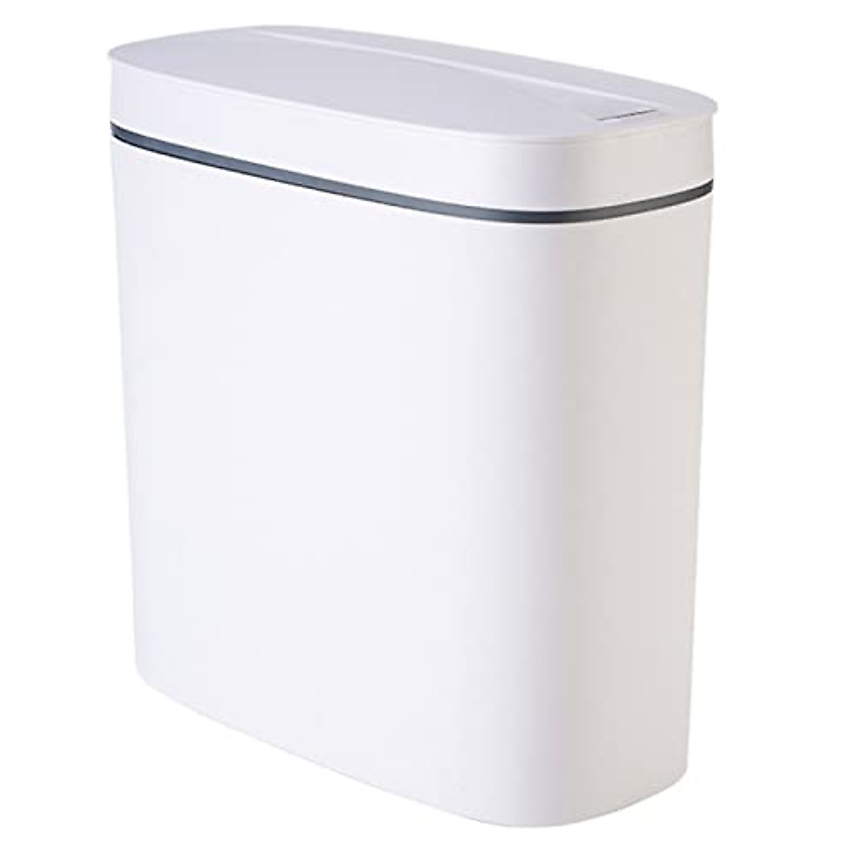 Kitchen Trash Can with Lid - Automatic Dustbin 2 Modes Touch Free Narrow Design Bag Pumping Odor Isolation Thickening Intelligent Waste Bin for Office - Green