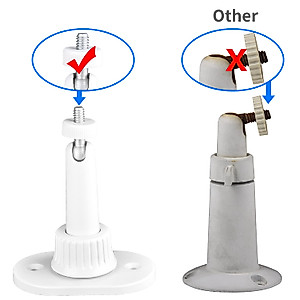 4 Pack Adhesive Wall Mount Compatible with Ring Stick Up Cam Wired/Battery and Ring Indoor Cam(1st Gen and 2nd Gen) Camera,360 Degree Adjustable Mounting Bracket