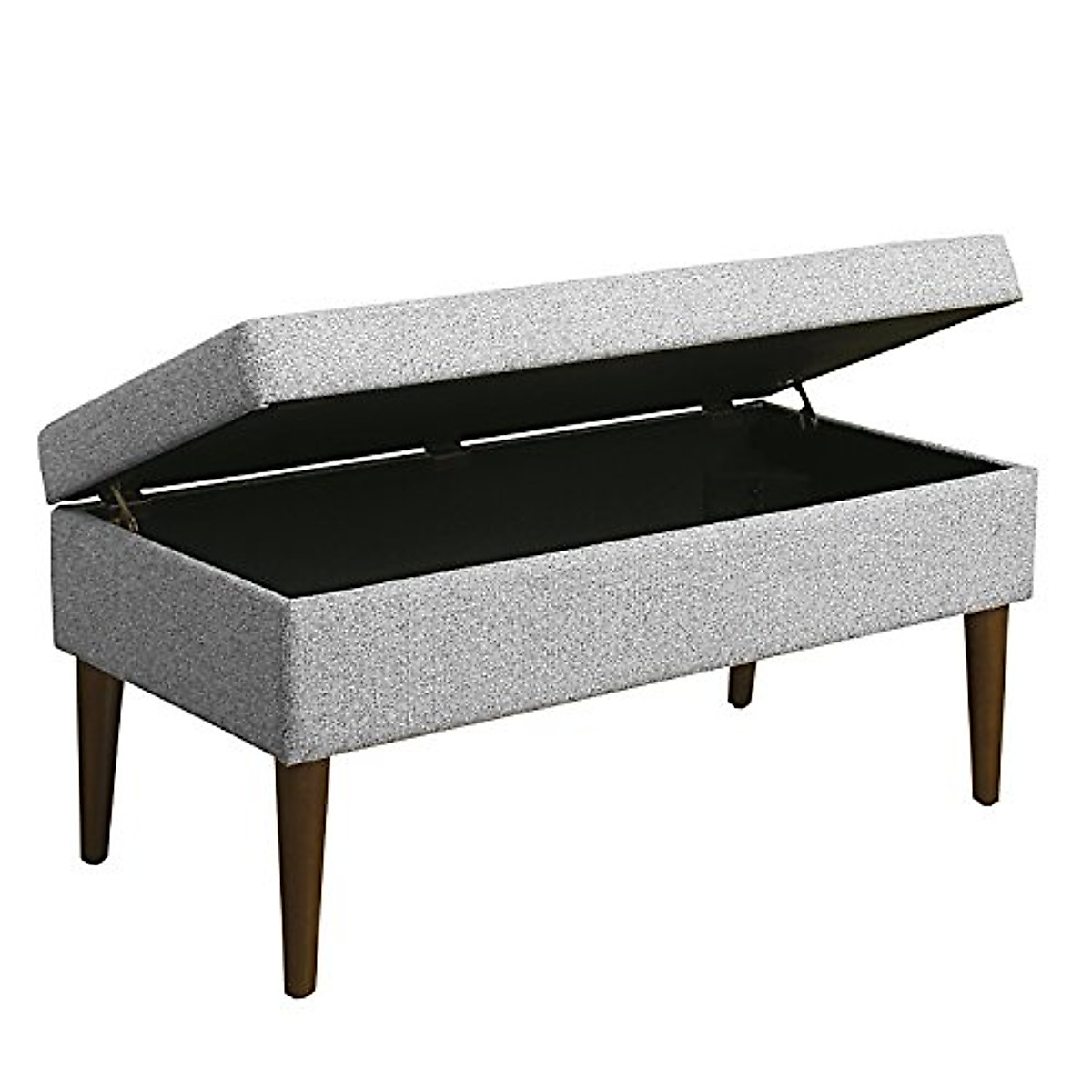 Spatial Order Home Decor | K8086-F2232 | Kaufmann Collection Modern Storage Ottoman Bench | Large Ottoman Bench with Storage for Living Room & Bedroom, Ash Grey