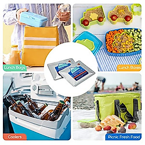 TOURIT Reusable Ice Pack for Coolers, Long Lasting, Cooler Ice Packs for Cooler Bag, Lunch Bags/Boxes, Cooler Backpacks, Freezer Packs for Coolers(Set of 4)