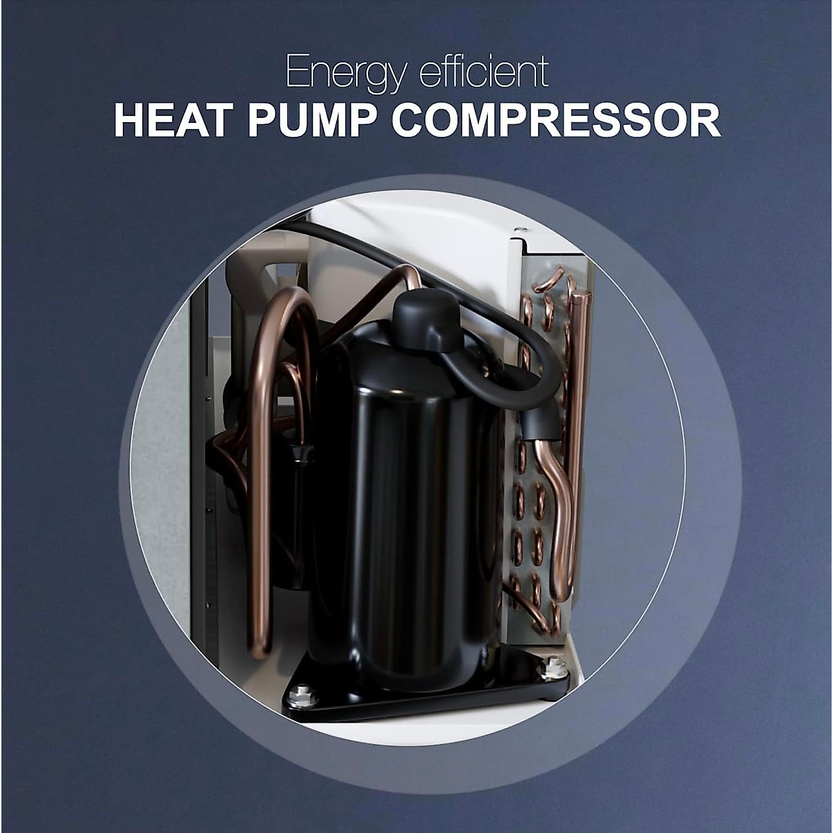 Cooper&Hunter 15,000 BTU PTAC Packaged Terminal Air Conditioner with Heat Pump and 3.5 kW Electric Heater Including Wireless Smart Kit, Remote Controller, and a Power Cord