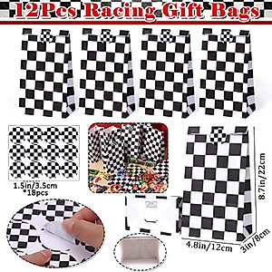 Winrayk Race Car Party Favors Birthday Supplies Drinking Straw Checkered Bag Mini Pull Back Car Bracelet Luminous Tattoo Sticker Keychain Racing Games Boys Kid Race Car Pinata Filler Goody Bag Stuffer