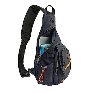 INNTURT Large Sling Bag Backpack Pack 13" 14" Laptop Bag Satchel Travel Backpack Black