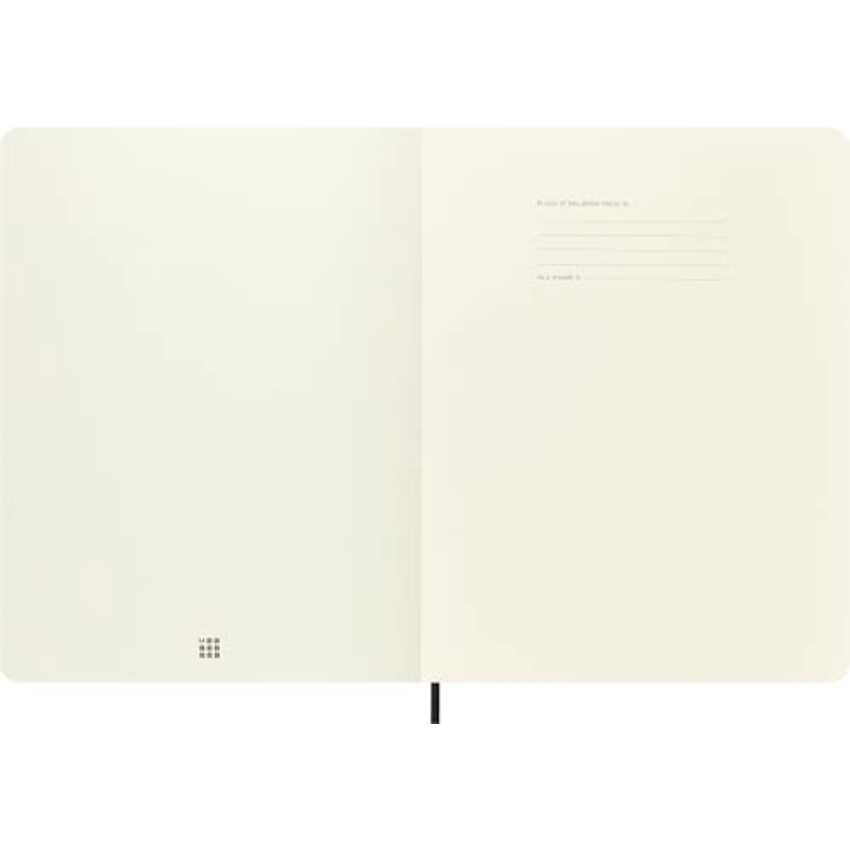 Moleskine Classic Notebook, Soft Cover, XXL (8.5" x 11") Plain/Blank, Black, 192 Pages