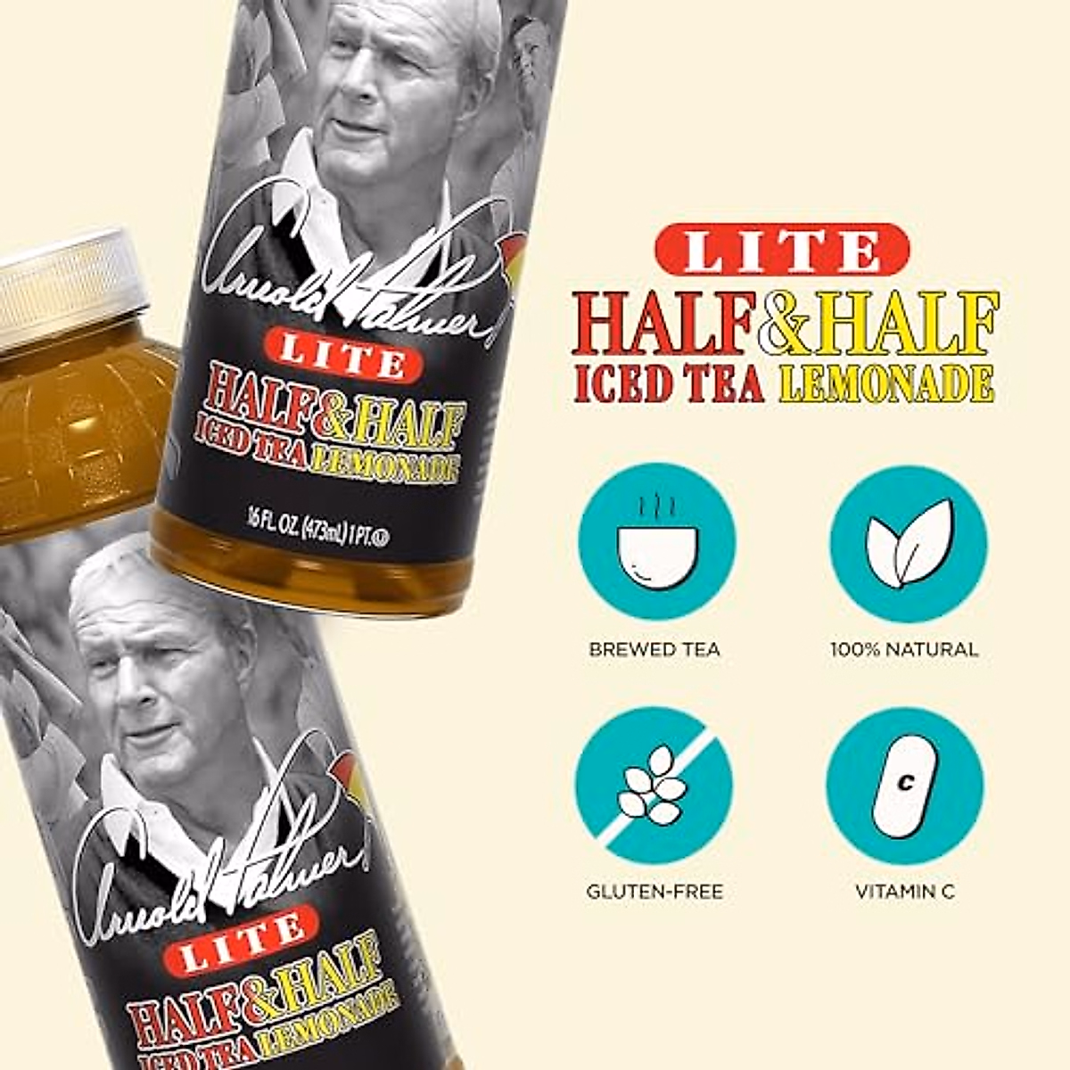 Arizona Premium Brewed Arnold Palmer Bottled Tea 16-Ounce | 12-Count