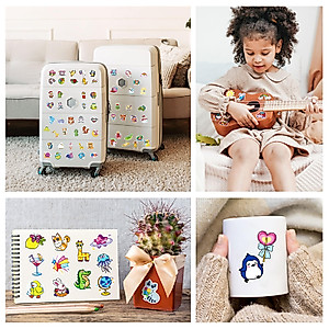 600Pcs Stickers for Kids, Water Bottle Stickers, Vinyl Waterproof Scrapbook Cute Bulk Stickers Pack for Laptop Skateboard Computer Guitar, Mixed Colorful Cool Stickers for Teens Kids Boys Girls