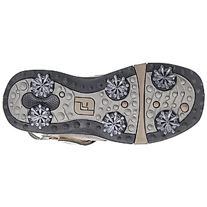 FootJoy Women's Golf Sandals Shoes, tan/Light Grey, 9