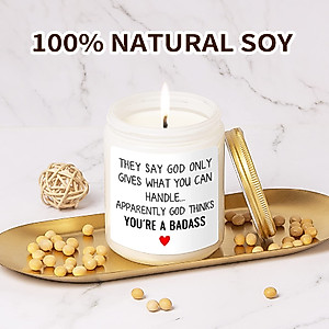 SINSUFUR Get Well Soon Gifts for Women, Men - Breast Cancer Gifts for Women - Get Well, Surgery Recovery, Recovery Gifts for Women, Men, Friends - Encouragement Gifts for Women, 7oz Scented Candle