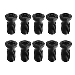 Auniwaig Black Screws Torx M5 x 12mm Carbon Steel Flat Head Socket Head Cap Screws Bolt 12.9 Grade for Replacement 10pcs