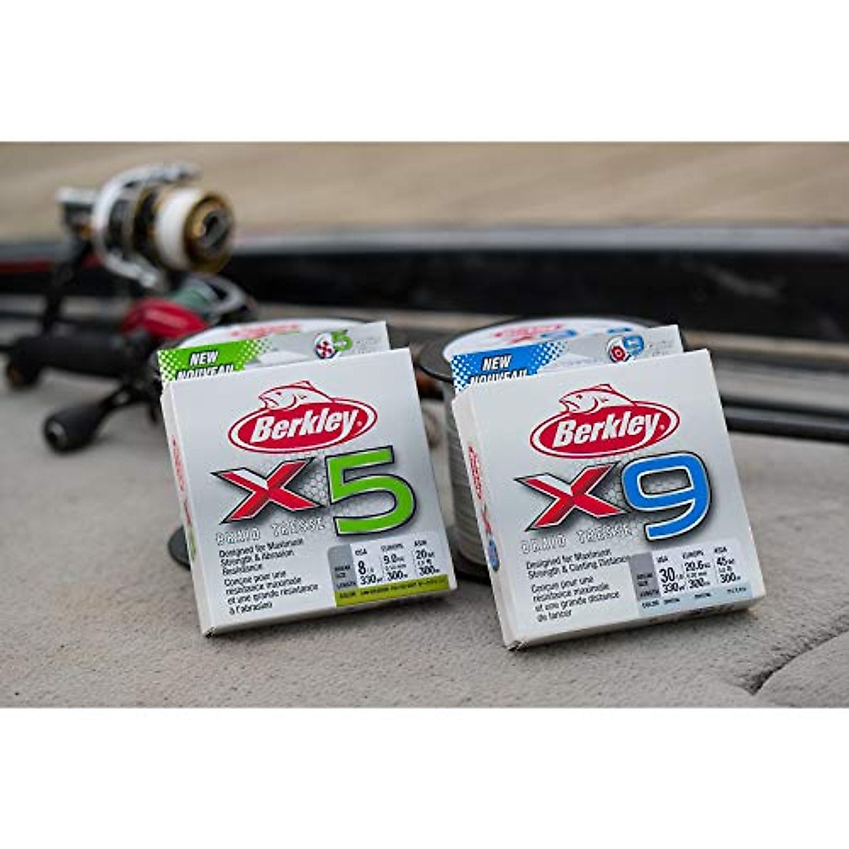 Berkley x9 Braid Superline, Crystal, 20lb test | 37 lbC | 17.0kg, 164yd | 150m Fishing Line, Suitable for Freshwater and Saltwater Environments