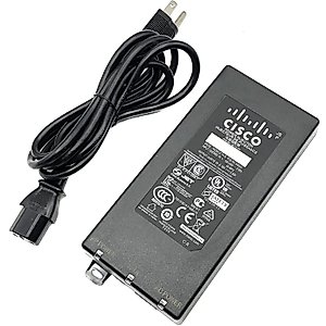 Genuine 56V 0.55A AC Adapter Compatible with Cisco AIR-PWRINJ4= DPSN-35FB A POE30U-560 341-0212-01 Aironet 1041 1042 1141 1142 1250 1252 1260 3500 3501 3502 3602 AP1142 1252AG Power Ethernet Injector
