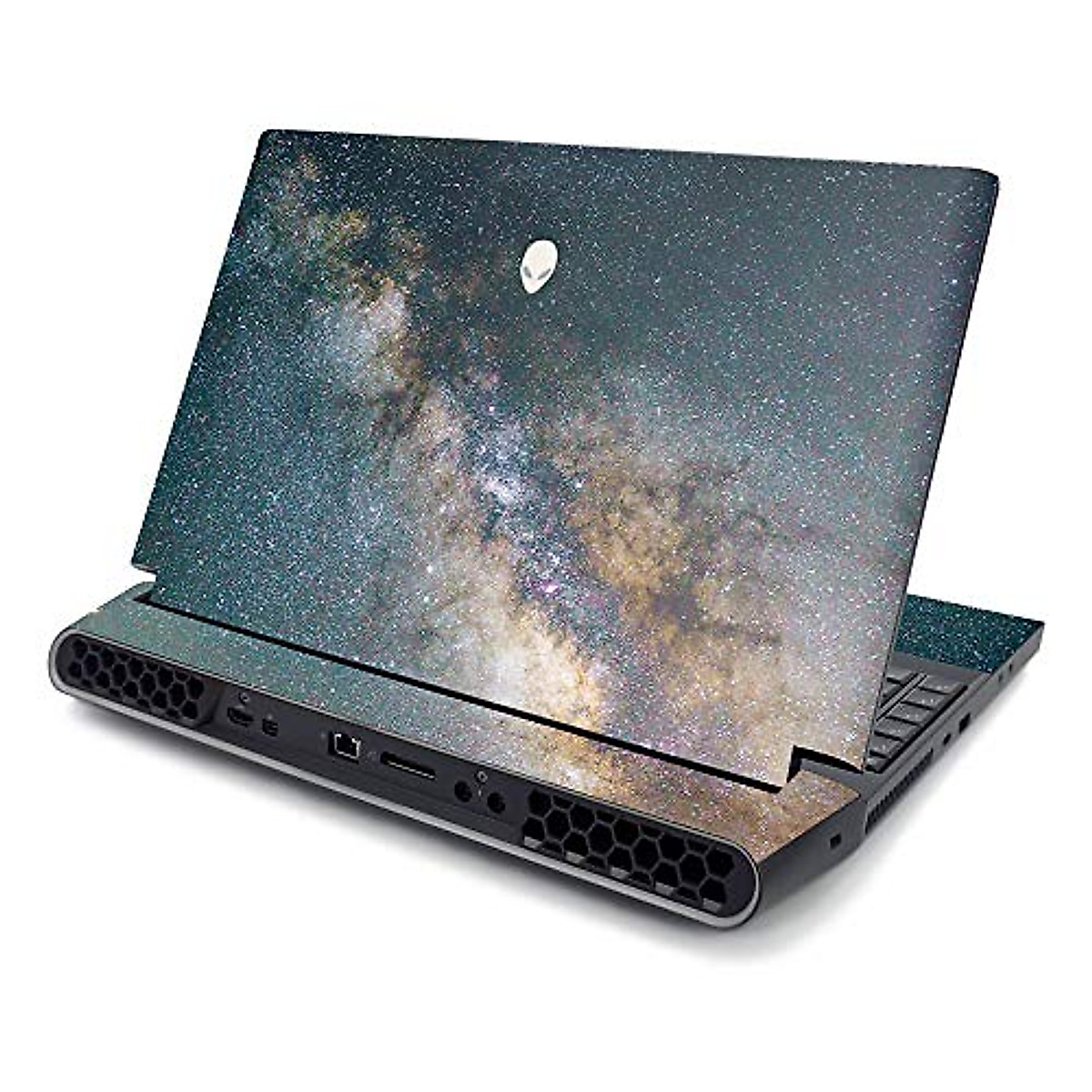 MightySkins Skin Compatible with Alienware Area-51M 17" (2019) - Galactic Landscape | Protective, Durable, and Unique Vinyl Decal wrap Cover | Easy to Apply and Change Style | Made in The USA