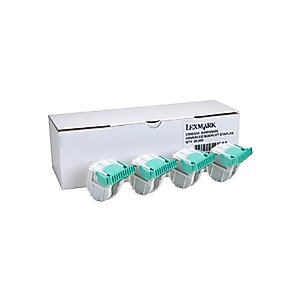 Lexmark Advanced Booklet Staples, 5000 Staples/Ctg, EA=Box of 4 Ctgs (21Z0357)
