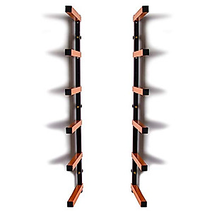 Six-Level 600 lb Capacity Lumber Storage Rack Wall-Mounted both Indoor and Outdoor Use Wood Organizer Rack