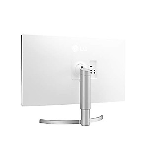 LG 32UN550-W Monitor 32" UHD (3840 x 2160) Display, DCI-P3 90% Color Gamut, HDR 10, AMD FreeSync, Borderless Design, Tilt/Height Adjustable Stand - Silver