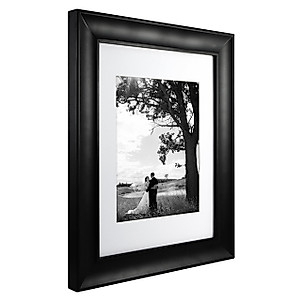 MCS Archival 11x14 Inch Frame with 8x10 Inch Mat, Black (66896)