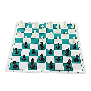 Keenso Portable Travel Chess Game Set Roll Up Chess Board Set Magnetic Chess Game with Protable Folding Chess Board Educational Toys for Family Gatherings Travel(Wang Gao 75MM) Chess, Leisure Sports