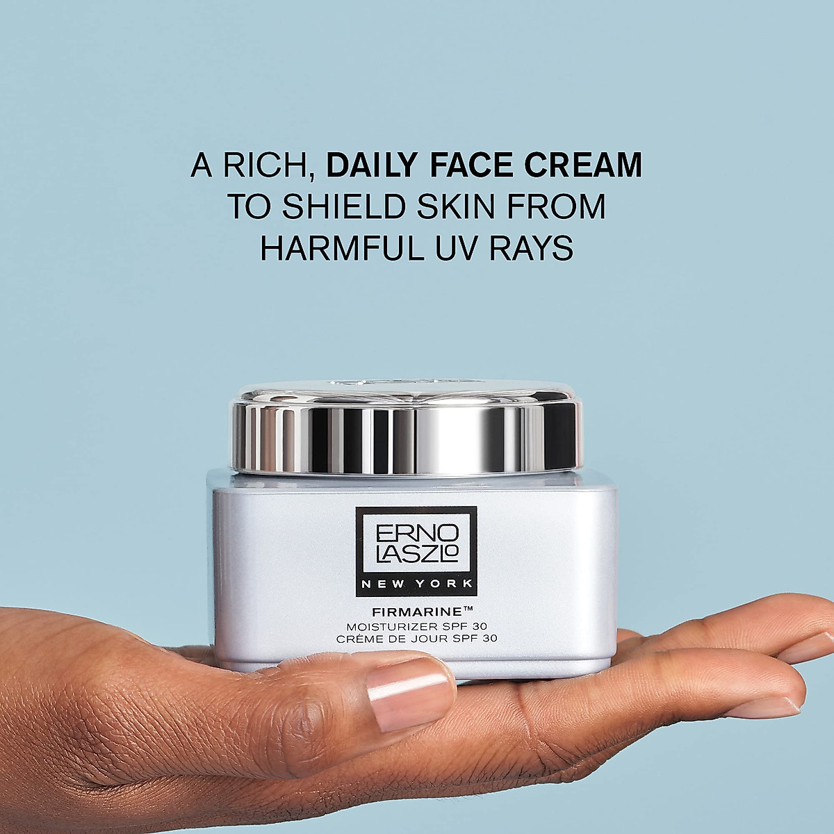 Erno Laszlo Firmarine Moisturizer SPF 30, Rich UV Protective Moisturizing Cream Restores Skin's Firmness and Elasticity, Moisturizer for Mature Skin, 1.7 Fl Oz