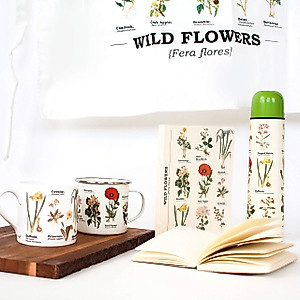 Gift Republic Wild Flower Enamel Mug, 1 Count (Pack of 1), Multicolor, 325 milliliters