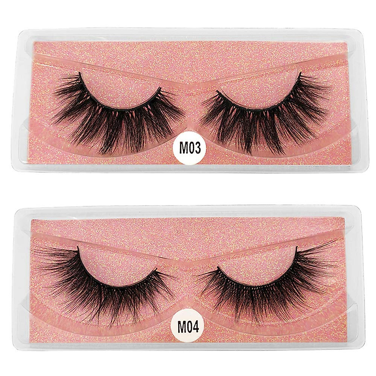 Wholesale Eyelashes 10/20/30/50/100 Pairs Faux 3D Mink Lashes Bulk Natural False Eyelashes Set Makeup Thick Mink Eyelashes Pack (Mix 10 pairs)