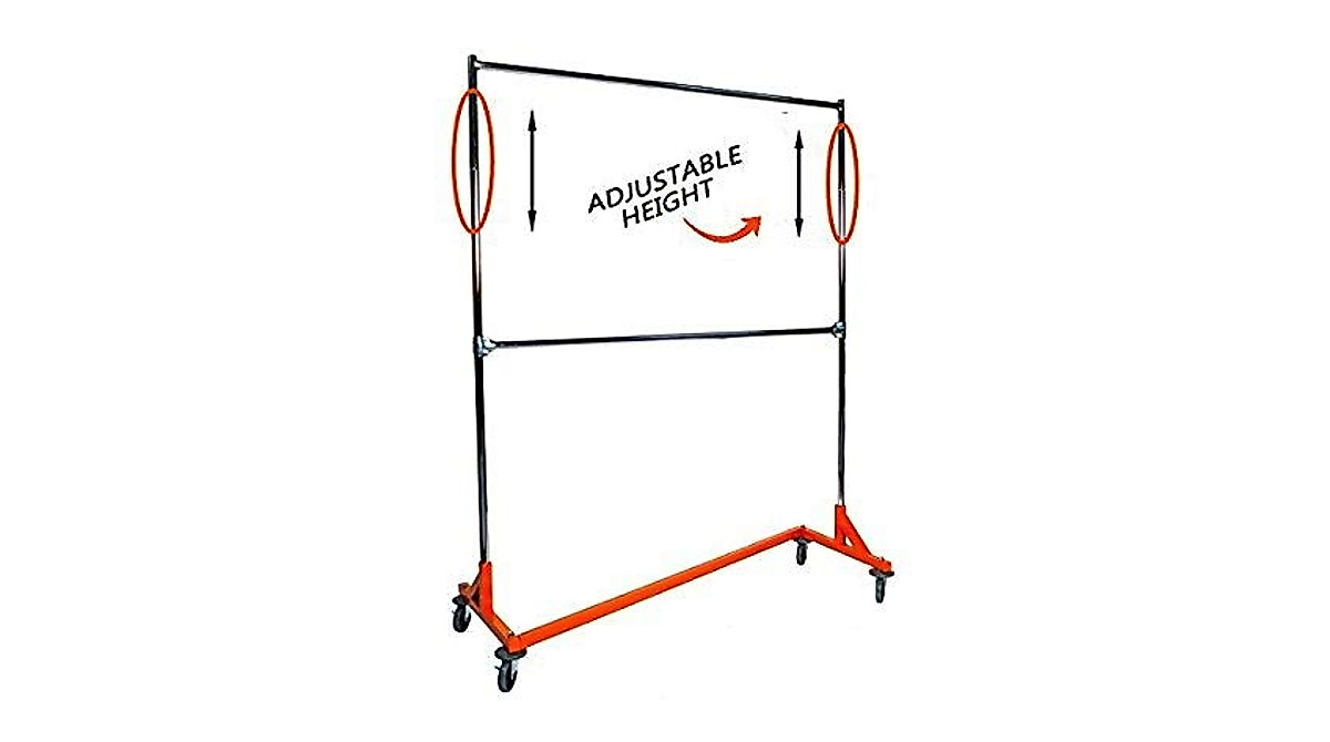 Heavy-Duty Industrial Z Rack with Height Extensions | Perfect for Garments