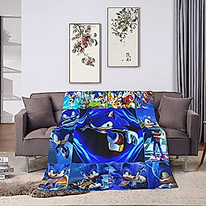Catoon Throws Blanket Ultra Soft Flannel Throw Blankets for Bedding Couch Sofa All Seasons (SO2, 50"x40")