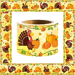 Thanksgiving Turkey Bulletin Board Border Fall Pumpkin Borders for Classroom Decoration 36Ft