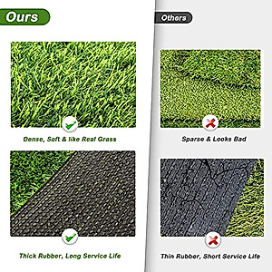 Bethebstyo Artificial Grass, Dog Pee Pads, Professional Dog Potty Training Rug, Large Dog Grass Mat with Drainage Holes, Pet Turf Indoor Outdoor Flooring Fake Grass Doormat - Easy to Clean（51"x 26"）