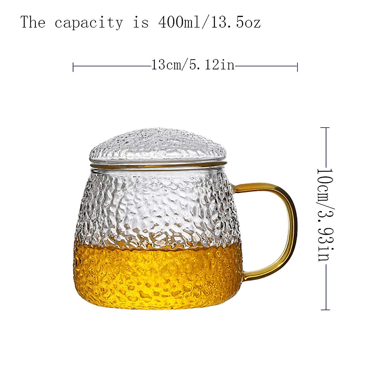 Lxuwbd - Handmade Japanese style heat resistant fashion glass coffee cup, Infusion mugs,tea cup, milk cup, breakfast cup, oat, yogurt cup (A)