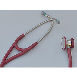 Kila Scopes Bell Stethoscope - Professional Dual Head Bell Cardiology & Diagnostic Stethoscope for Doctors and Nurses - with Accessories K770 Burgundy