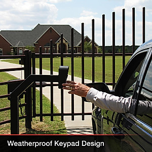 Mighty Mule Wireless Digital Keypad (FM137), Black, 25