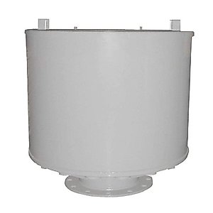 Solberg FS-485P-1200F™ Inlet Blower Air Filter Silencer, 12" Flange Outlet, 31" Height, 28-1/2" Diameter, 4700 SCFM, Made in the USA