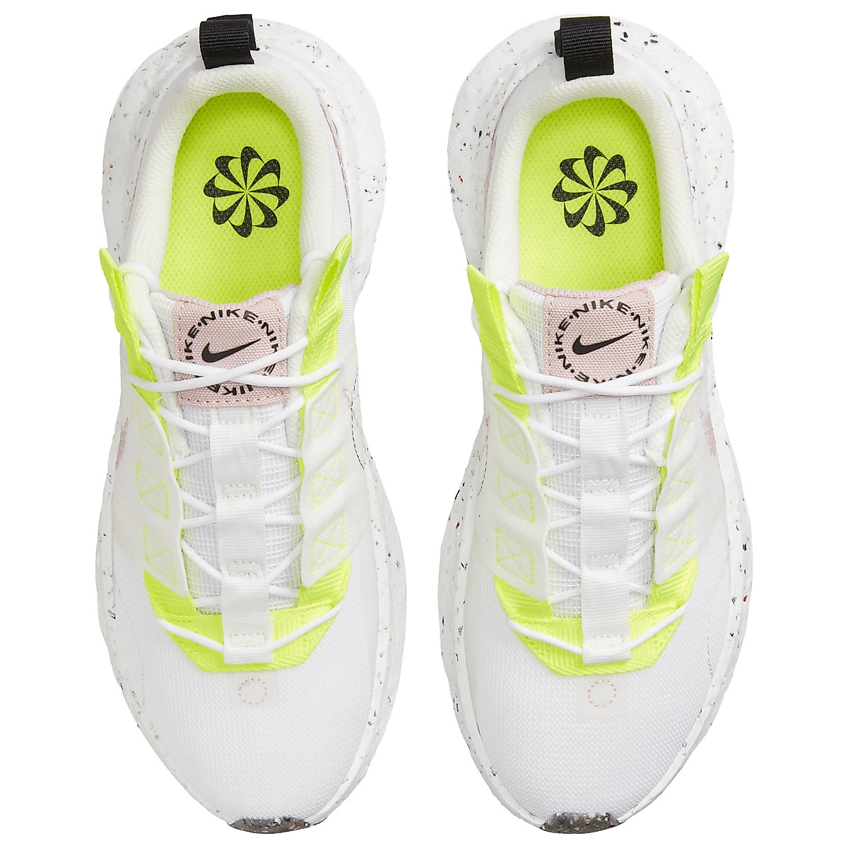 NIKE Women's Running Shoe, White Pink, 7