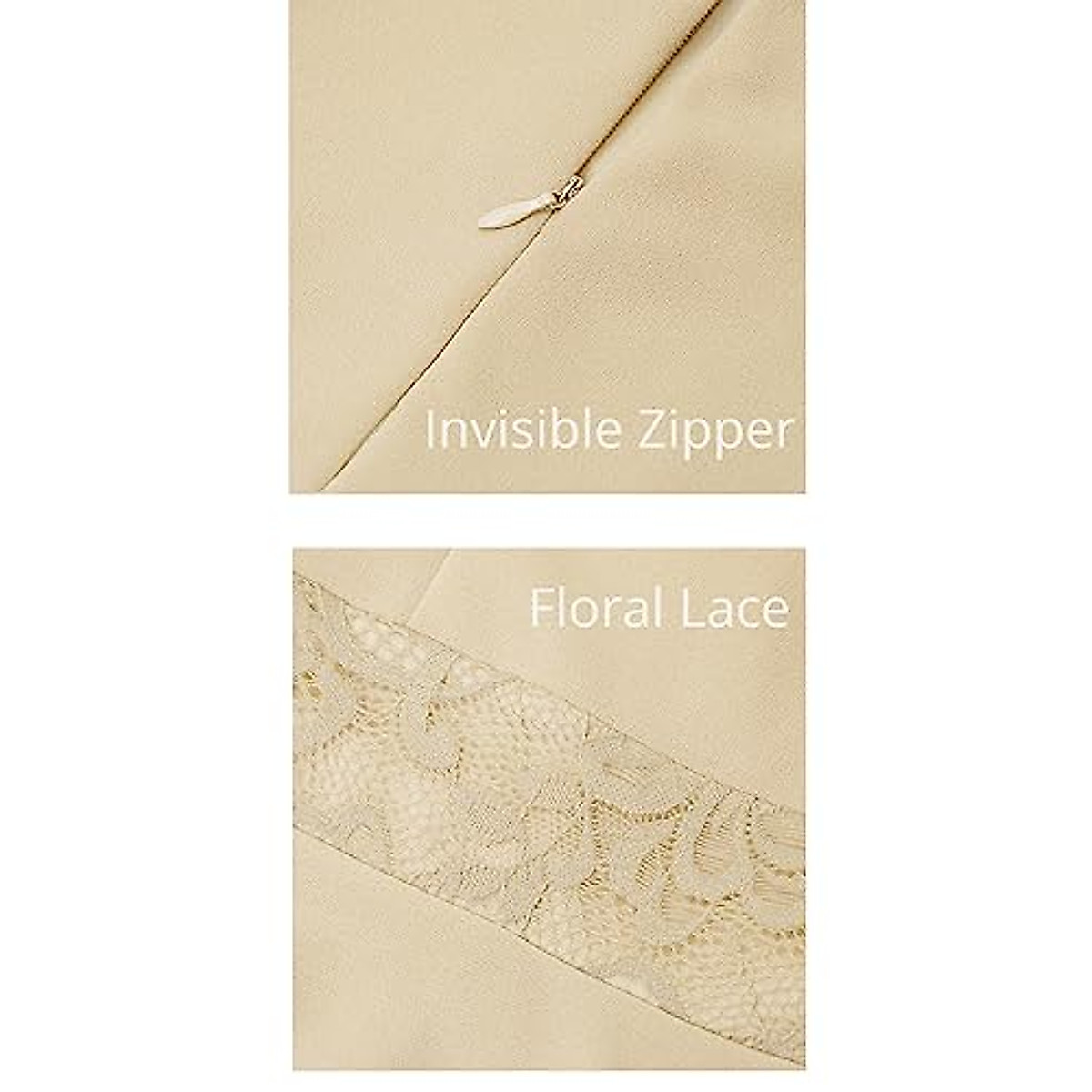 Gardenwed Beige Women's Cocktail Dress Ruffle Short Sleeve A Line Swing Flared Midi Party Homecoming Dresses Champagne 2XL