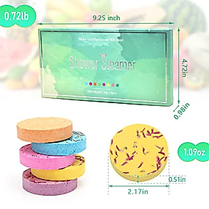 Shower Steamers Aromatherapy Gift Set, Coldairsoap Shower Bombs with Natural Essential Oils, Vaporizing Steam Home SPA Experience, 8 Smells for Self Care and Shower Steamer Halloween Christmas Gifts