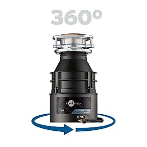 InSinkErator Badger 5 Garbage Disposal with Power Cord, Standard Series 1/2 HP Continuous Feed Food Waste Disposer, Badger 5 W/C, No Size, Black/Gray
