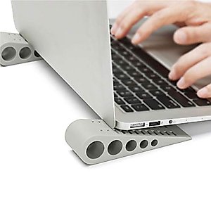 SUPBEE Laptop & Notebook Stands, [4 Pack] Portable Anti-Slip Rubber Elevated Kickstand Holder, Desktop Stable Tilting Wedge & Scratch-Free Ventilated Risers for All Laptop, Notebook, Computer Keyboard
