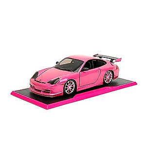 Pink Slips 1:24 Porsche 911 GT3RS Die-Cast Car, Toys for Kids and Adults(Pink)