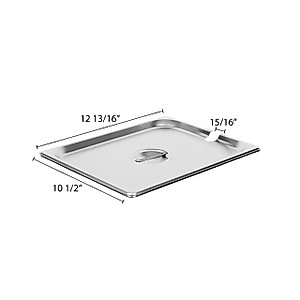 Thunder Group half size solid cover for steam pans, comes in each