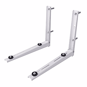 Pearwow Mini Split Wall Mounting Bracket for 9000-18000 BTU Universal Ductless Air Conditioner Heat Pump Systems,Compressors,Condenser Units,Support up to 280lbs