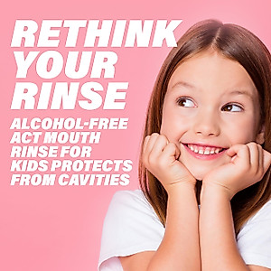 ACT Kids Anticavity Fluoride Rinse Bubble Gum Blowout 16.9 fl. oz. Accurate Dosing Cup, Alcohol Free