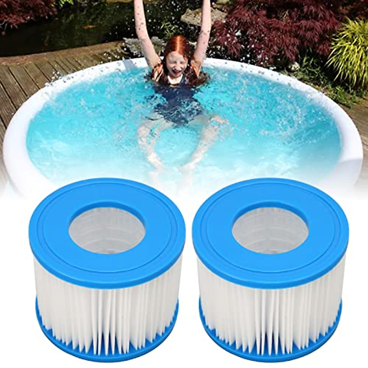 RvSky Garden kit 2pcs Children Swimming Pool Filter Spa Filter Replacement Cartridge Swimming Pool Accessories