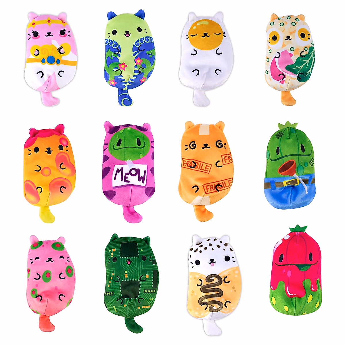 Cats vs Pickles - Mystery Bags - Gold Wave - 1pk - 4" Bean Filled Plushies! Great for Stocking Stuffers, Advent Calendars for Kids, Boys, & Girls.
